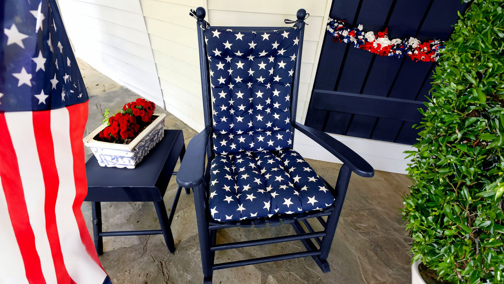 4th of July Giveaway: Win a set of Stars Rocking Chair Cushions