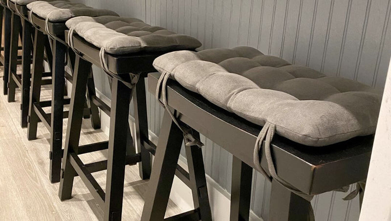 Saddle Stool Cushions for Rectangle Bar & Counter Stools