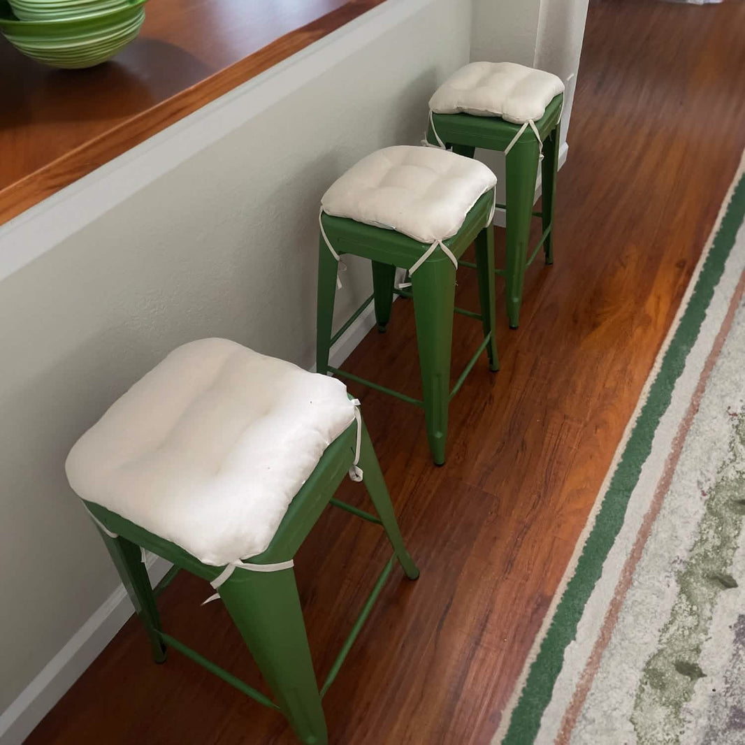 Square Bar Stool Cushions for Metal Bar Stools – Barnett Home Decor