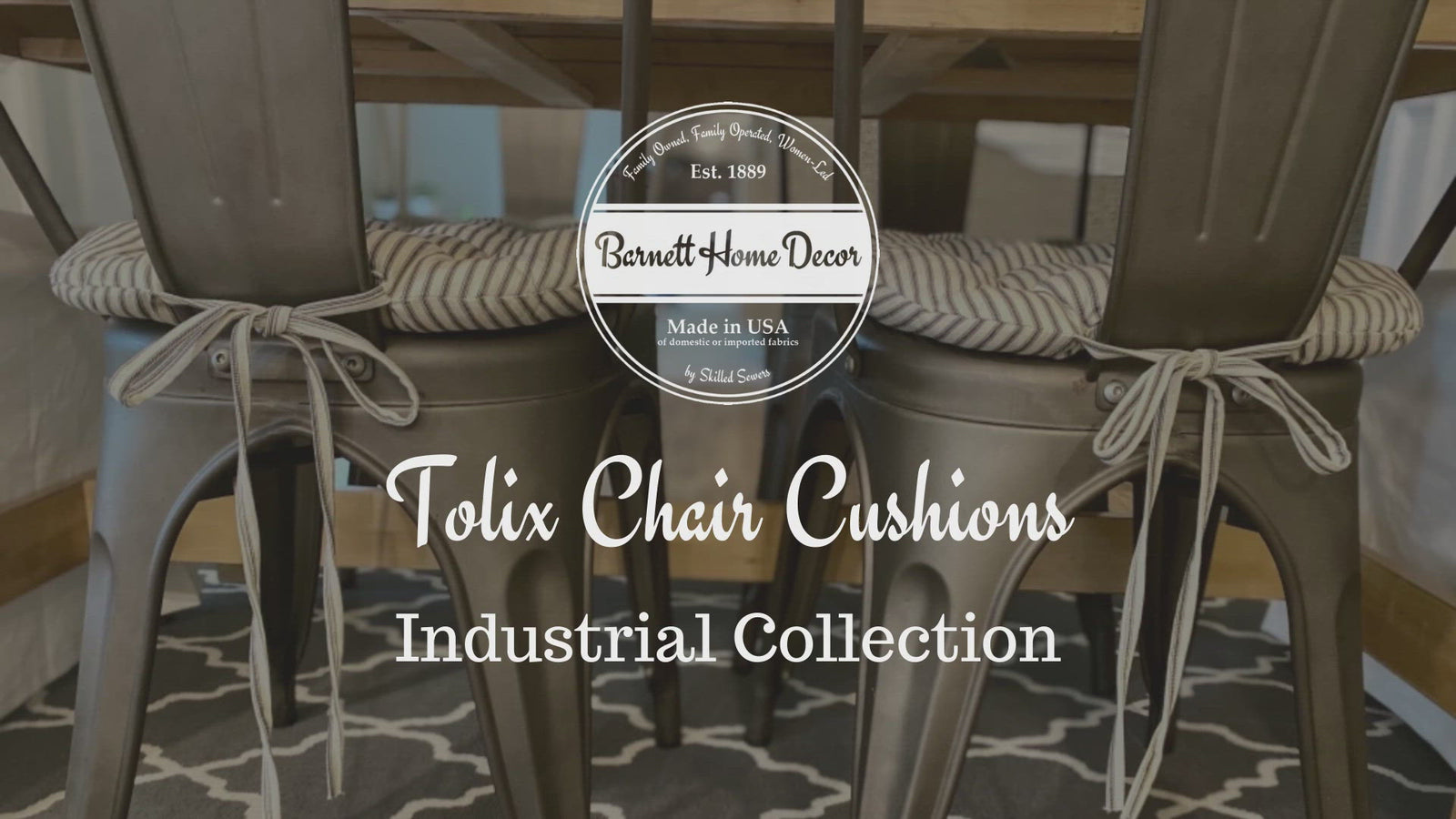 Industrial Tolix Chair Cushions For Metal Chairs