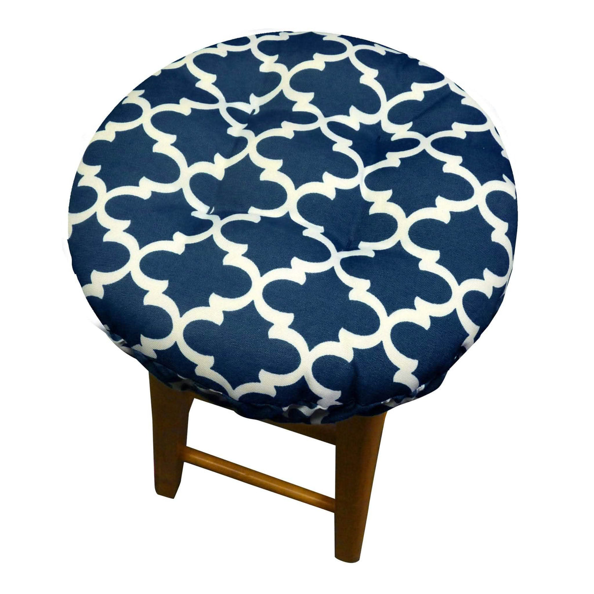 Fulton Ogee Navy Blue Bar Stool Cover - Indoor / Outdoor – Barnett Home ...