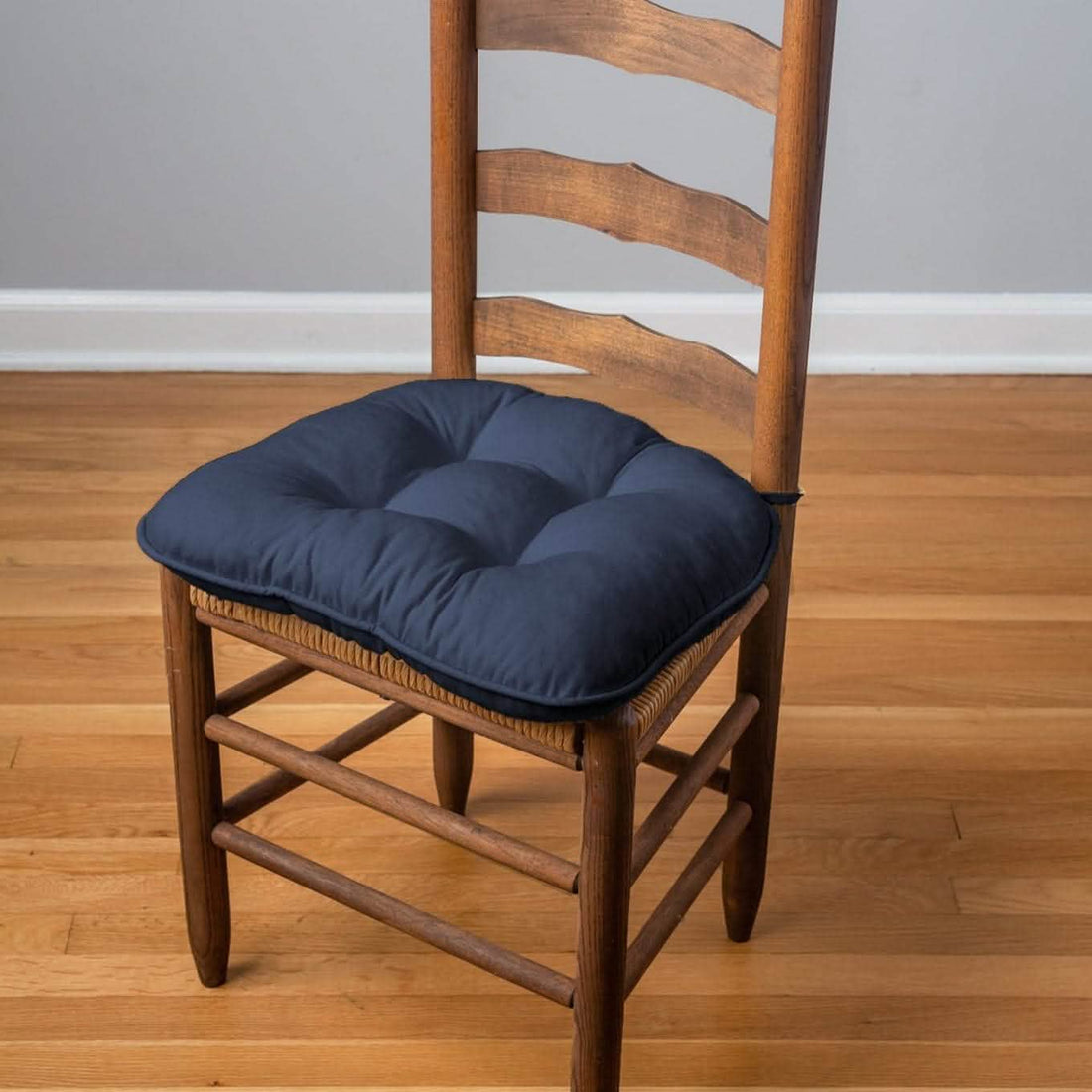 Cotton Duck Navy Blue Extra-Thick Chair Pad - Welted – Barnett Home Decor