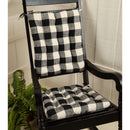 Buffalo Check Rocking Chair Cushions - Latex Foam Fill - Reversible ...