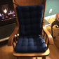 Cotton Duck Navy Blue Rocking Chair Cushions - Latex Foam Fill ...