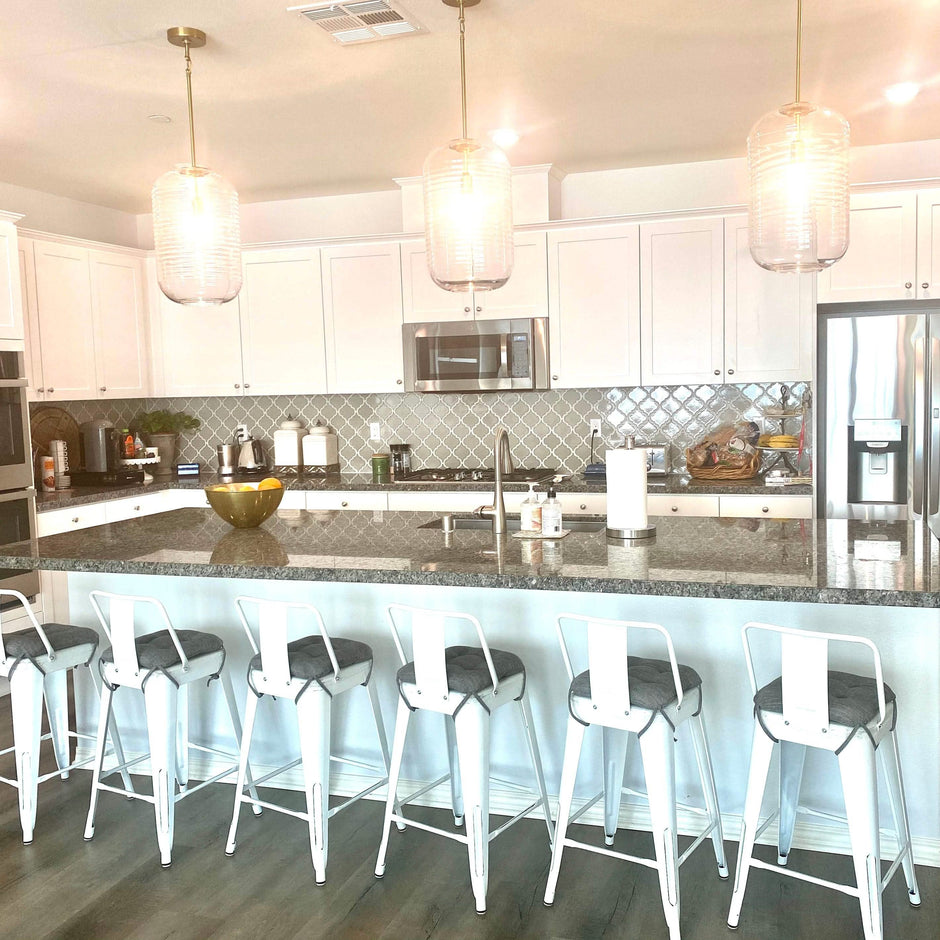 Square Bar Stool Cushions for Metal Bar Stools – Barnett Home Decor