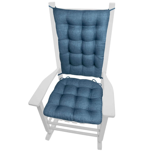 Rave Pacific Blue Porch Rocker Cushions - Fade Resistant